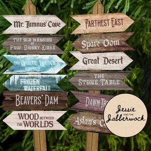 Narnia Inspired Directional Signs Party Pack Printable | Lion, the ...
