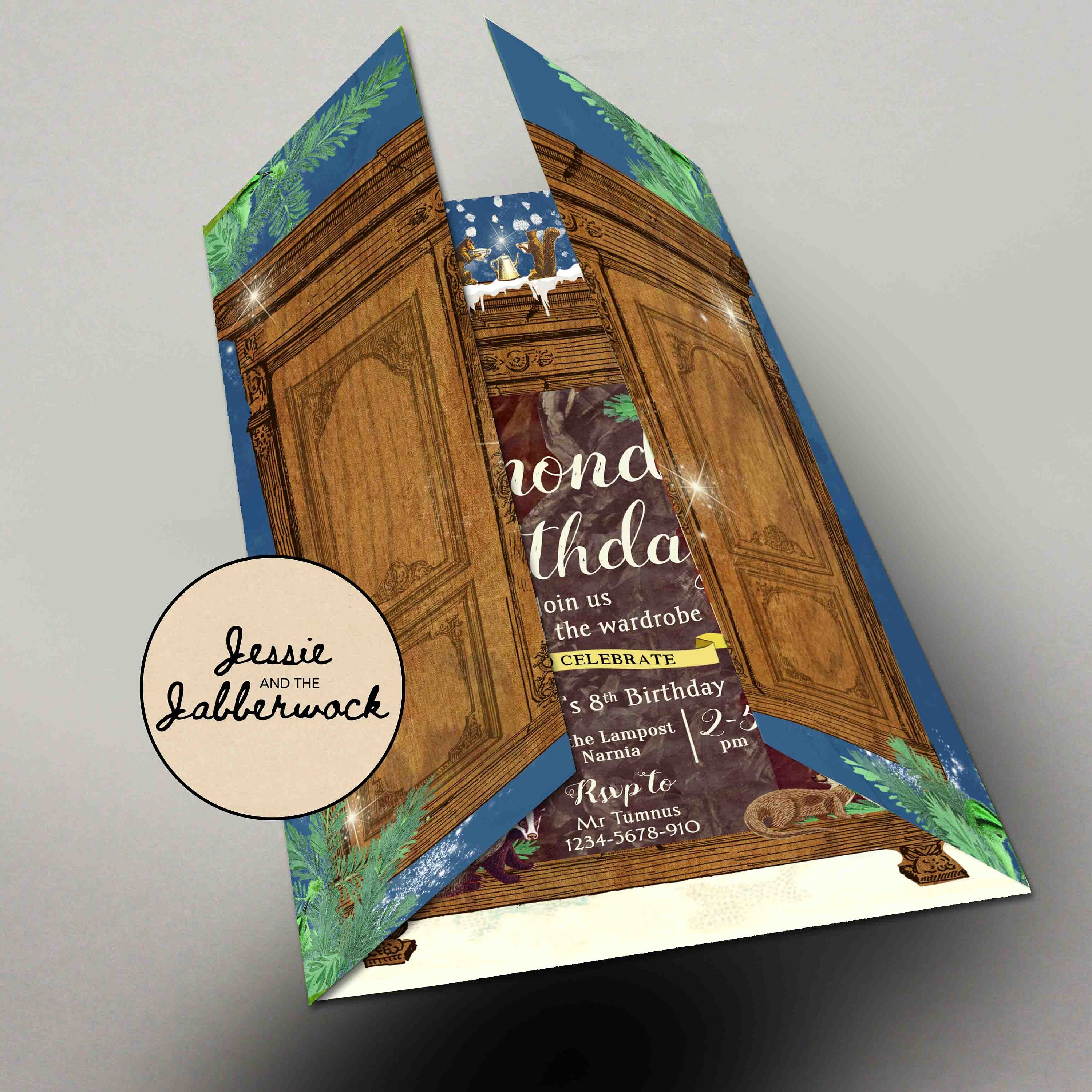 Opening Wardrobe Invite | the Lion, the Witch & the Wardrobe | Woodland ...