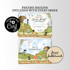 We're Going on a Bear Hunt Invite, Nature Trail Invitation, Picnic ...