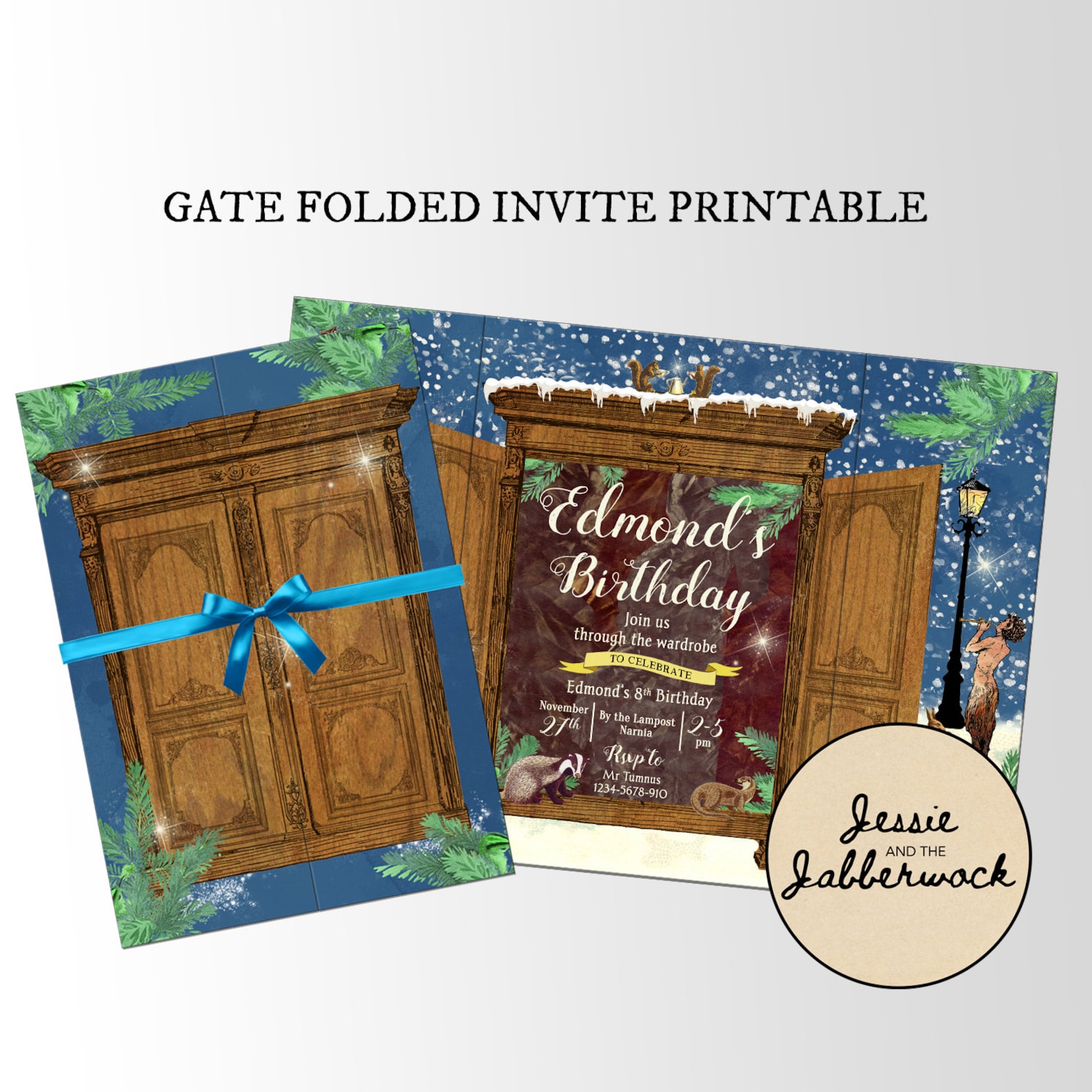 Opening Wardrobe Invite | the Lion, the Witch & the Wardrobe | Woodland ...