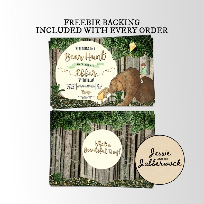 We're Going on a Bear Hunt Invite | Enchanted Woodland Invitation ...
