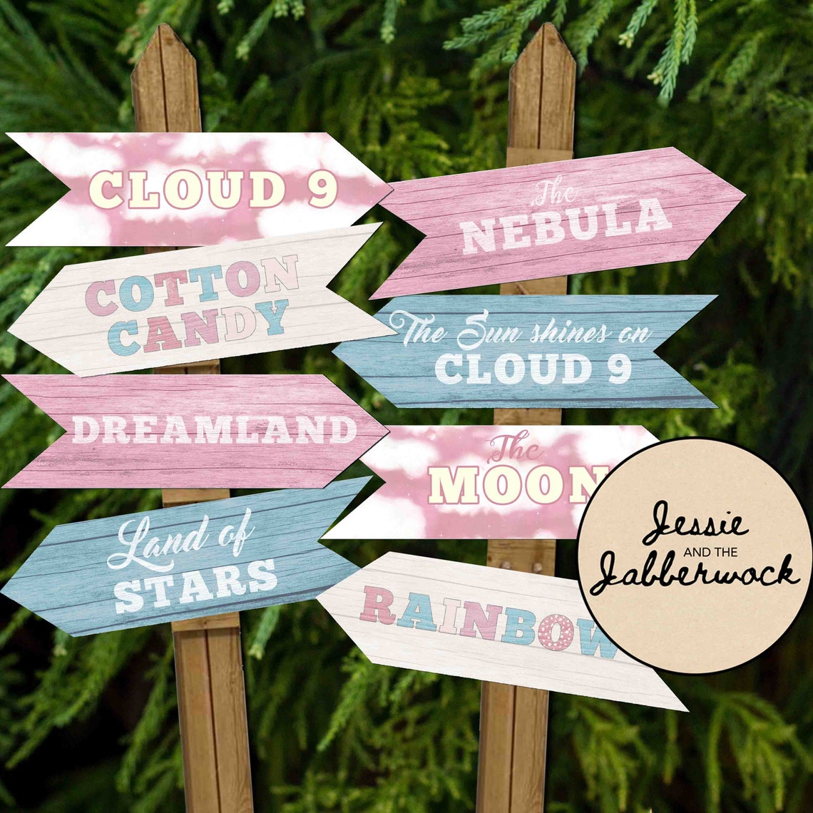 Cloud 9 Party Pack Printables | 9th Birthday Party Set | Celestial ...