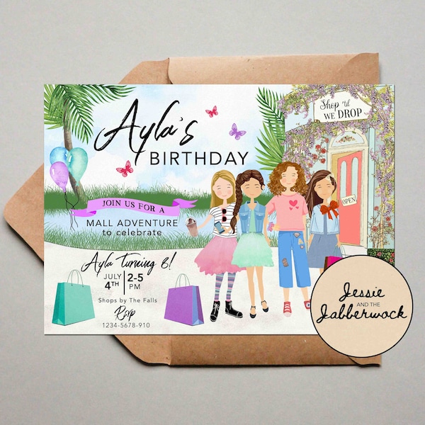 Girls Shopping Birthday Party - Etsy