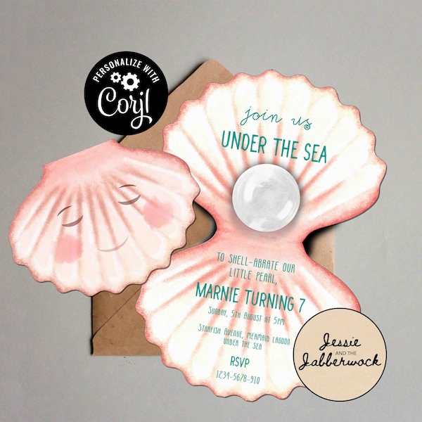 Shell Invitations - Etsy