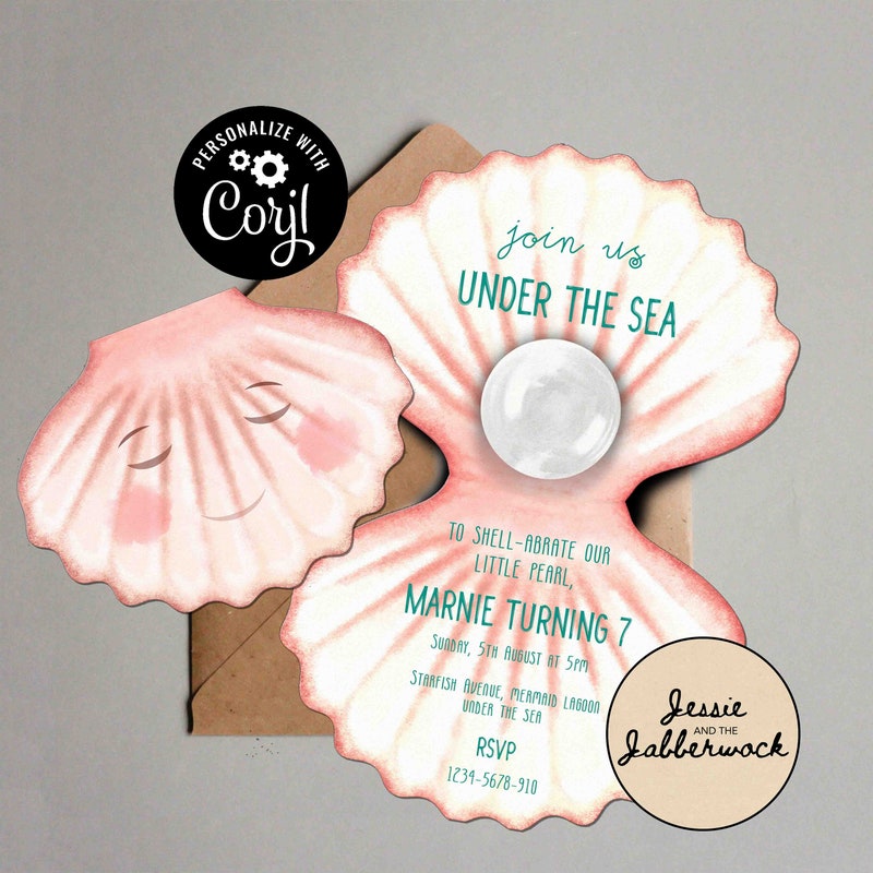 Shell Invitations - Etsy