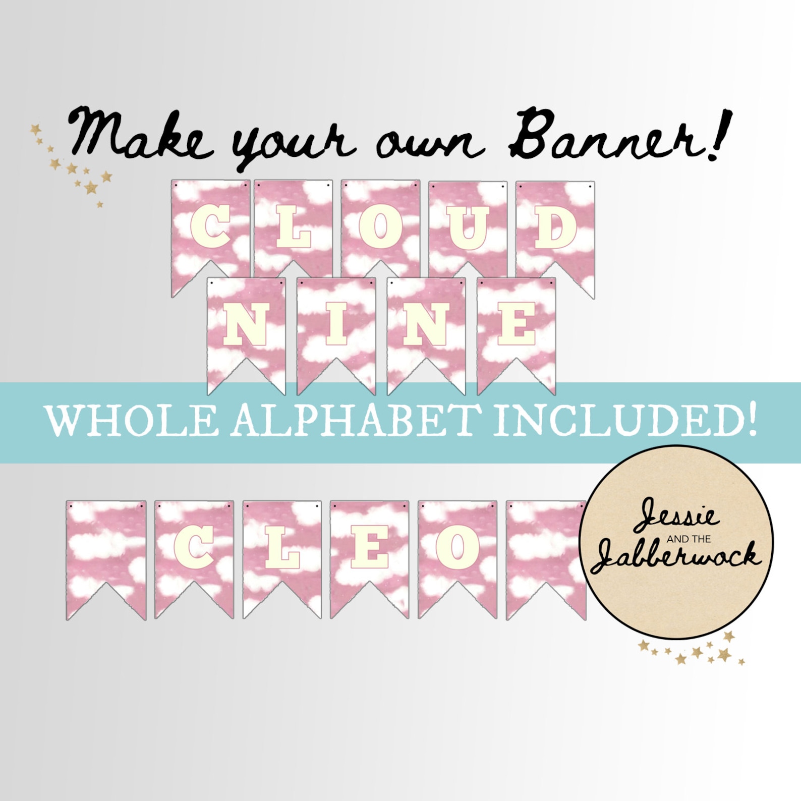 Cloud 9 Party Pack Printables | 9th Birthday Party Set | Celestial ...