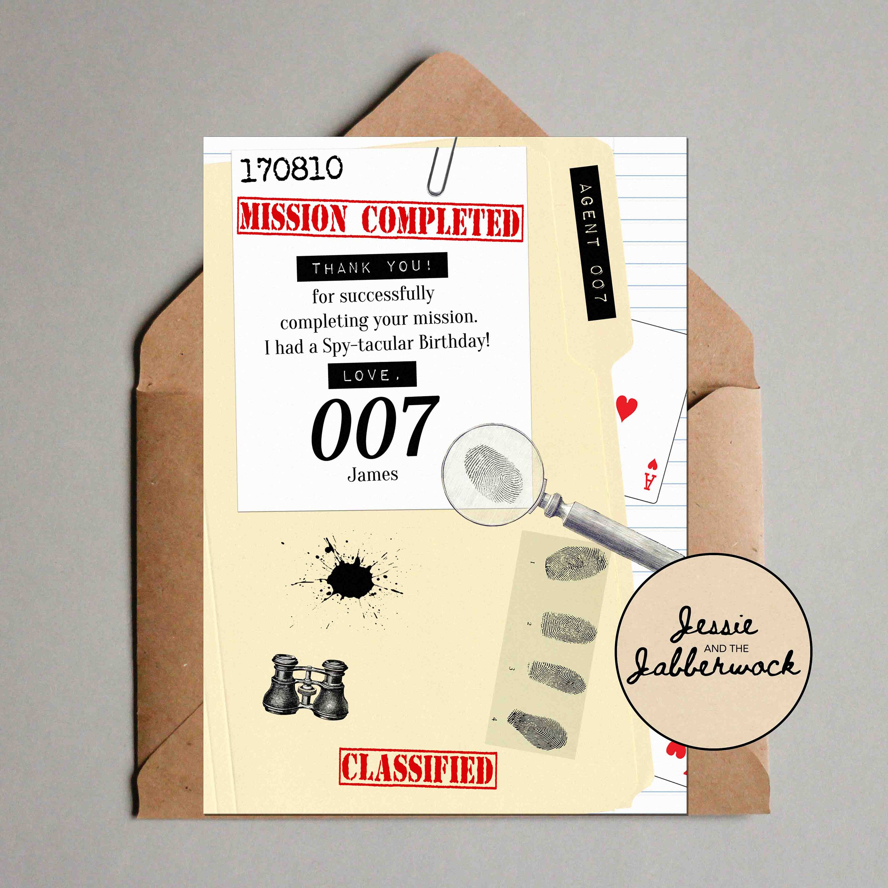 007 Party Invite James Bond 7th Birthday Invitation Secret - Etsy