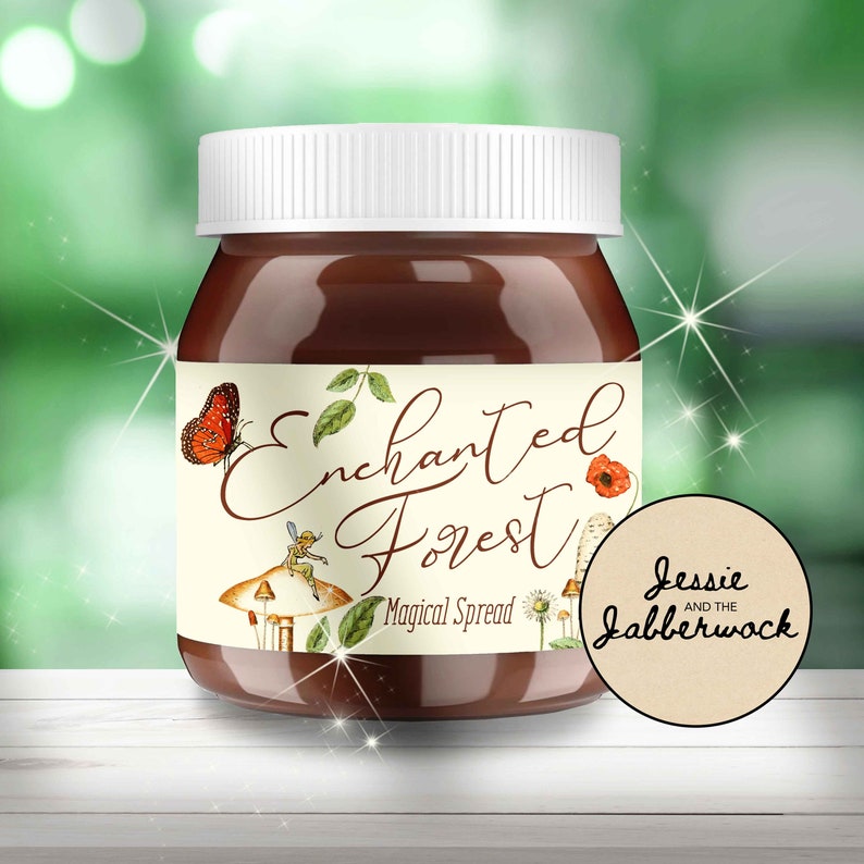 Chocolate Spread Label Printable Nutella Wrapper Enchanted - Etsy
