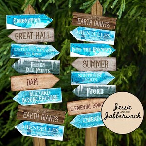 Frozen Snow Party Directional Signs Party Pack Printable | Winter ...