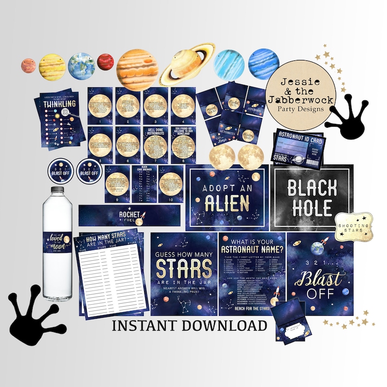 Space Treasure Hunt Game Scavenger Hunt Clues Astronaut - Etsy UK