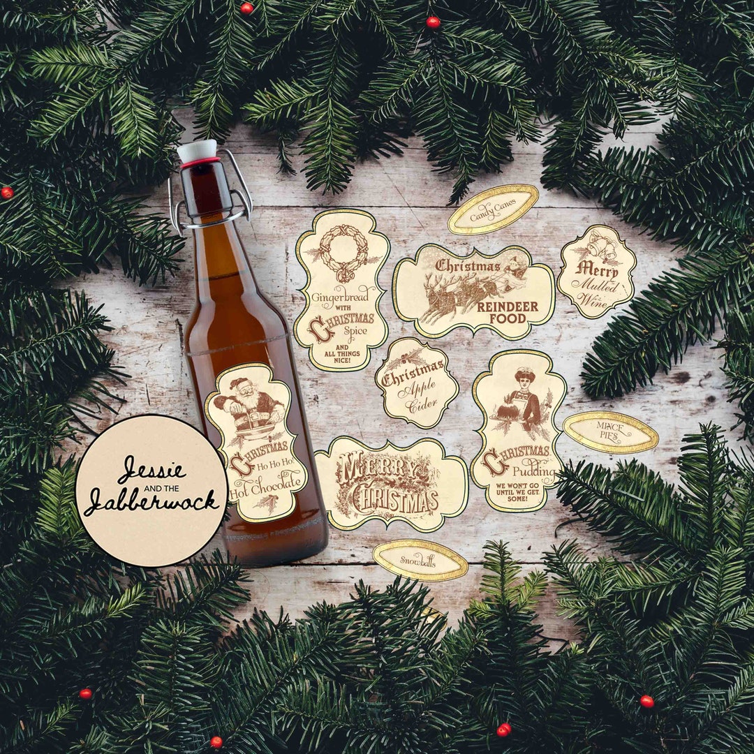 Vintage Christmas Food and Drink Labels Reindeer Food - Etsy