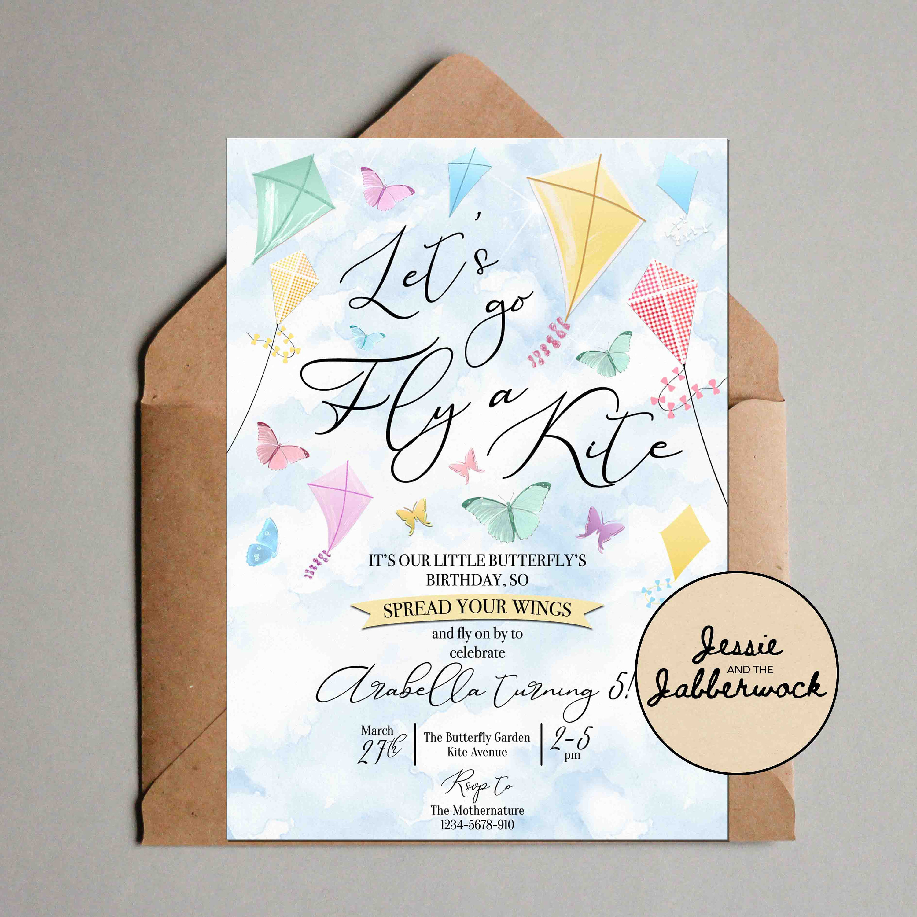 Kite Flying Festival Invitation