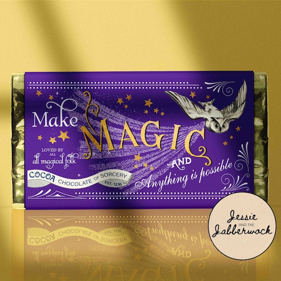 Magical Chocolate Bar Witches & Wizards Chocolate Magical - Etsy UK