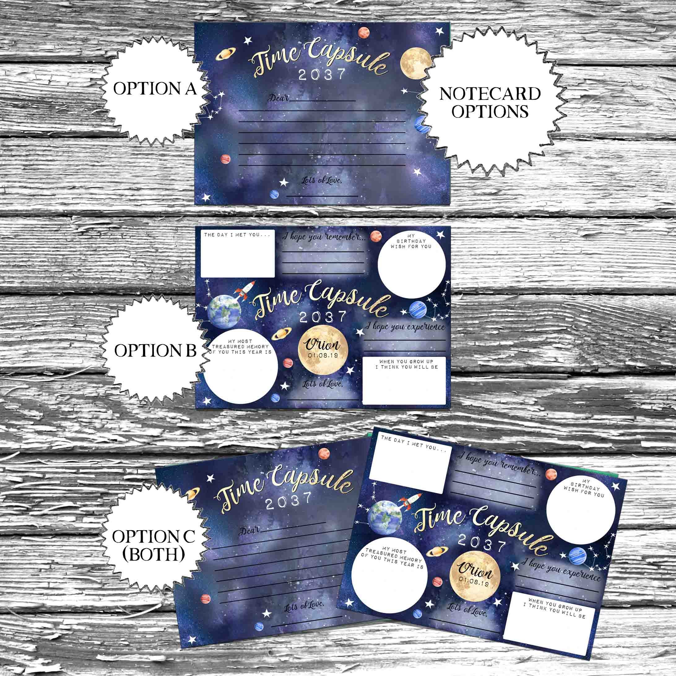 Space Time Capsule Vintage Galaxy First Birthday Memory | Etsy