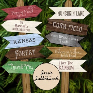 Wizard of Oz Directional Signs Party Pack Printable | Follow the Yellow ...