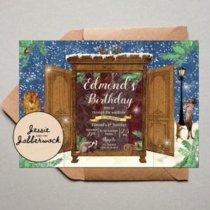 Opening Wardrobe Invite | the Lion, the Witch & the Wardrobe | Woodland ...