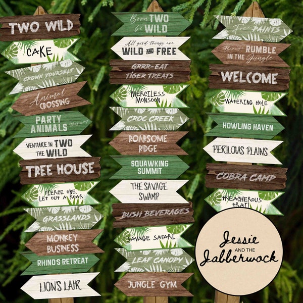Safari Directional Sign - Etsy