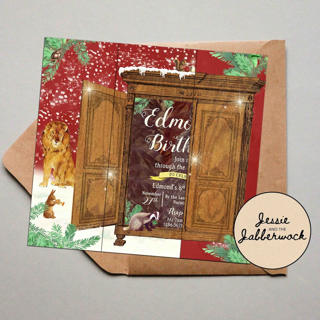 Opening Wardrobe Invite | the Lion, the Witch & the Wardrobe | Woodland ...