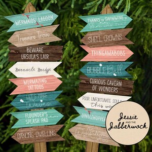 The Little Mermaid | Under the Sea Directional Signs Party Pack ...
