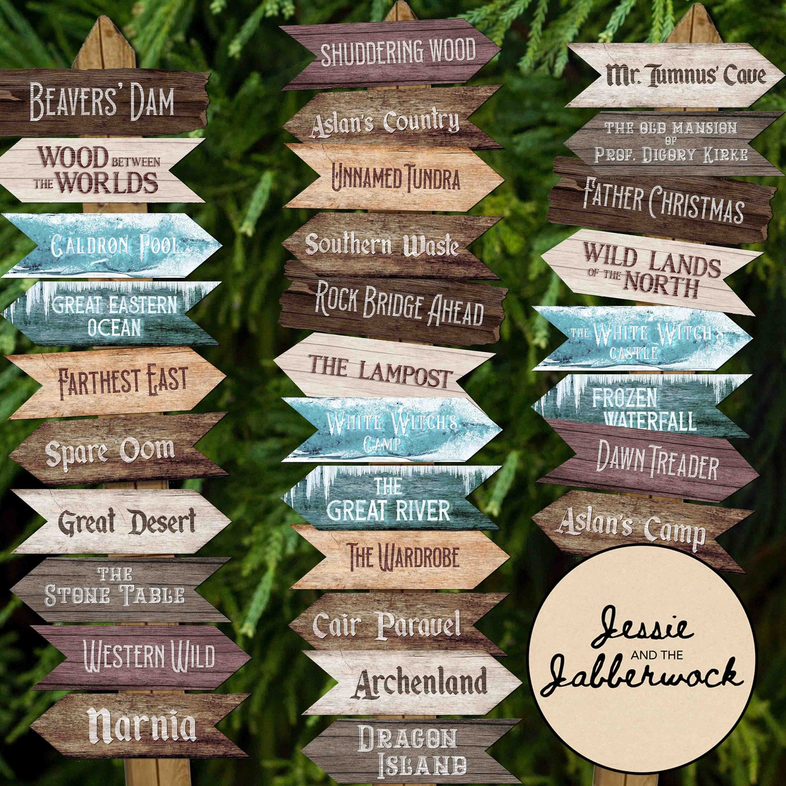 Narnia Inspired Directional Signs Party Pack Printable | Lion, the ...