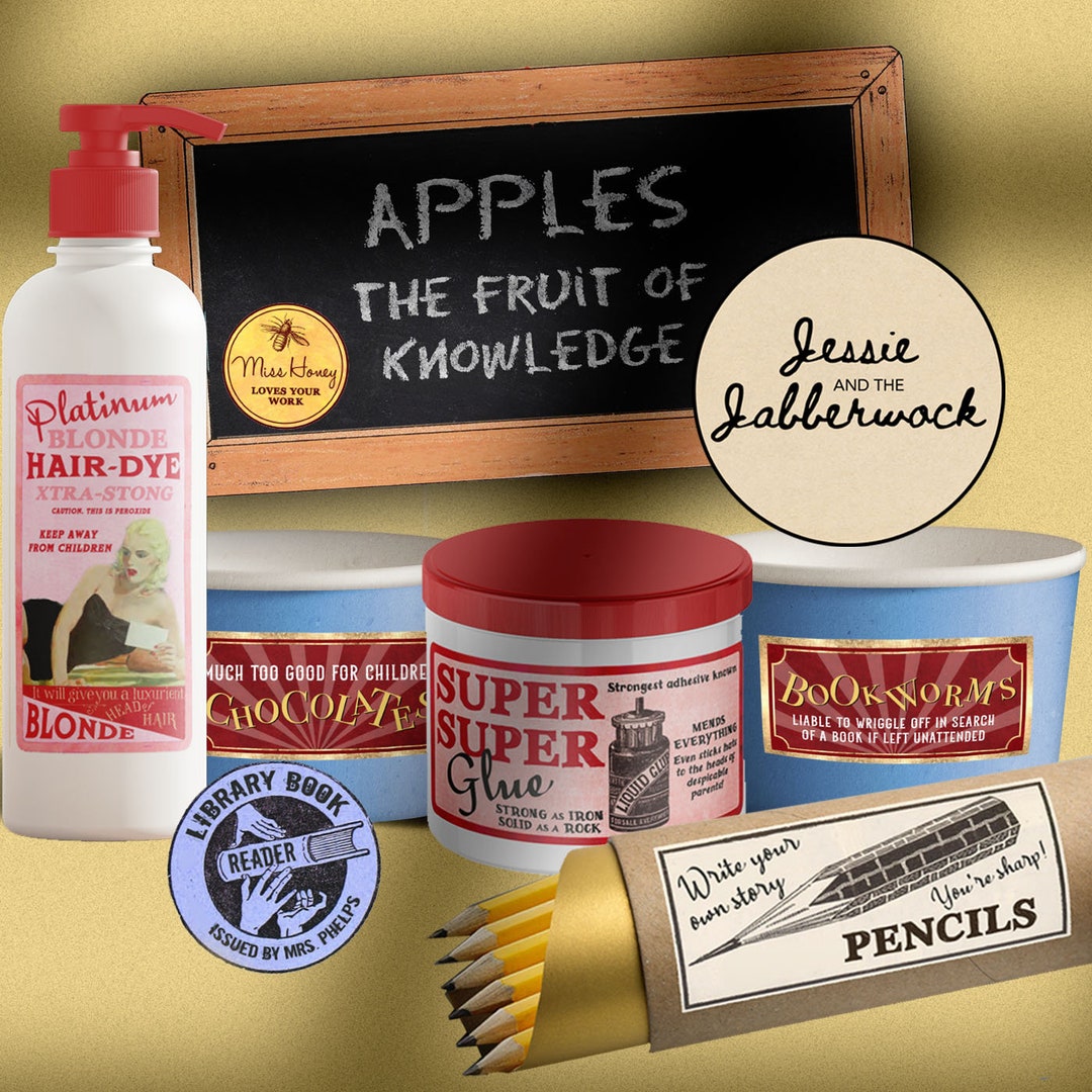 Matilda Themed Signs & Label Party Pack Printables | Decorations | Food ...