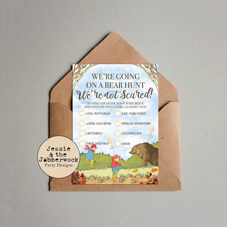We're Going on a Bear Hunt Invite Nature Trail | Etsy