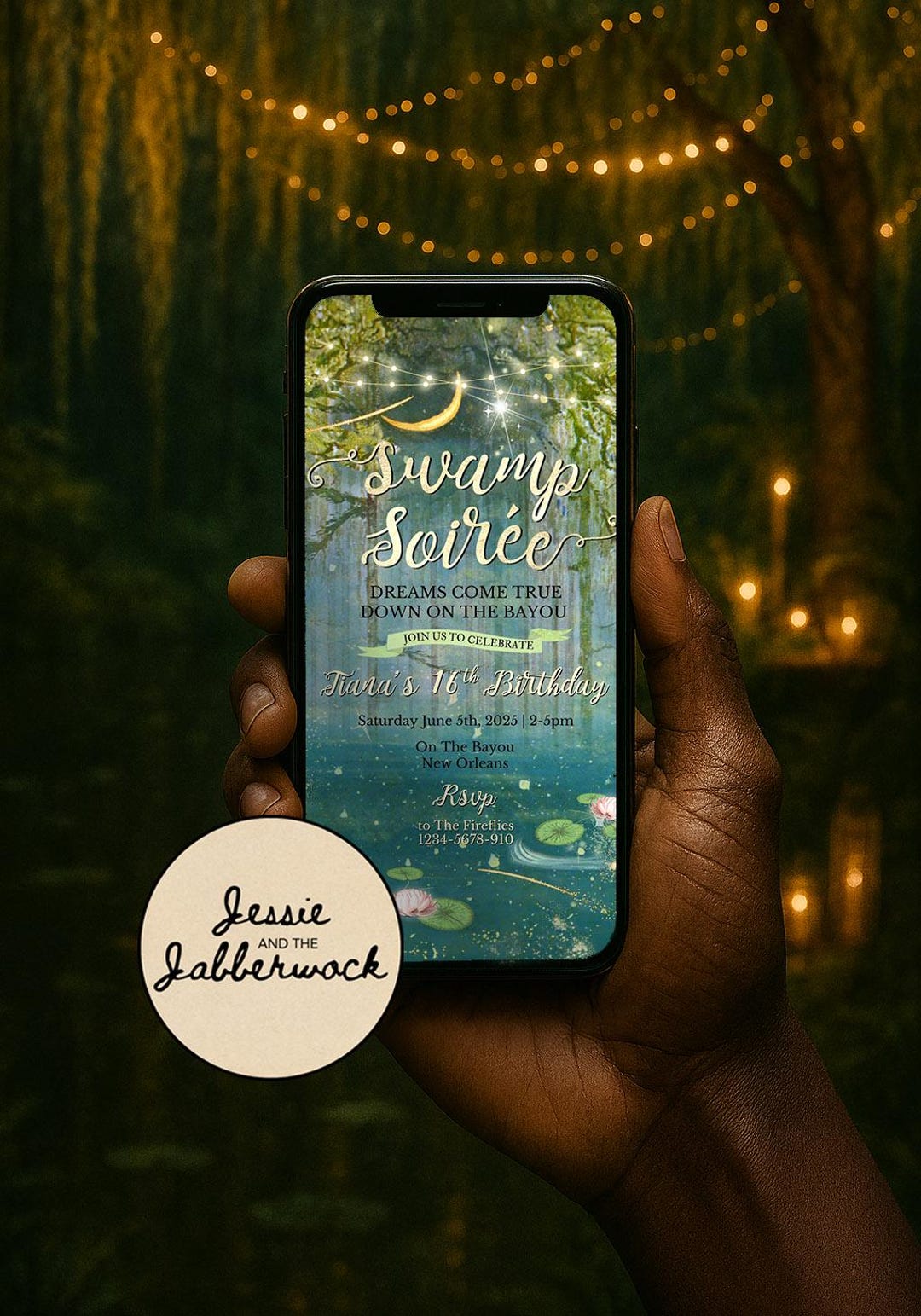 Bayou Invite | Enchanted Under the Moon Swamp Soiree Lantern Invitation ...