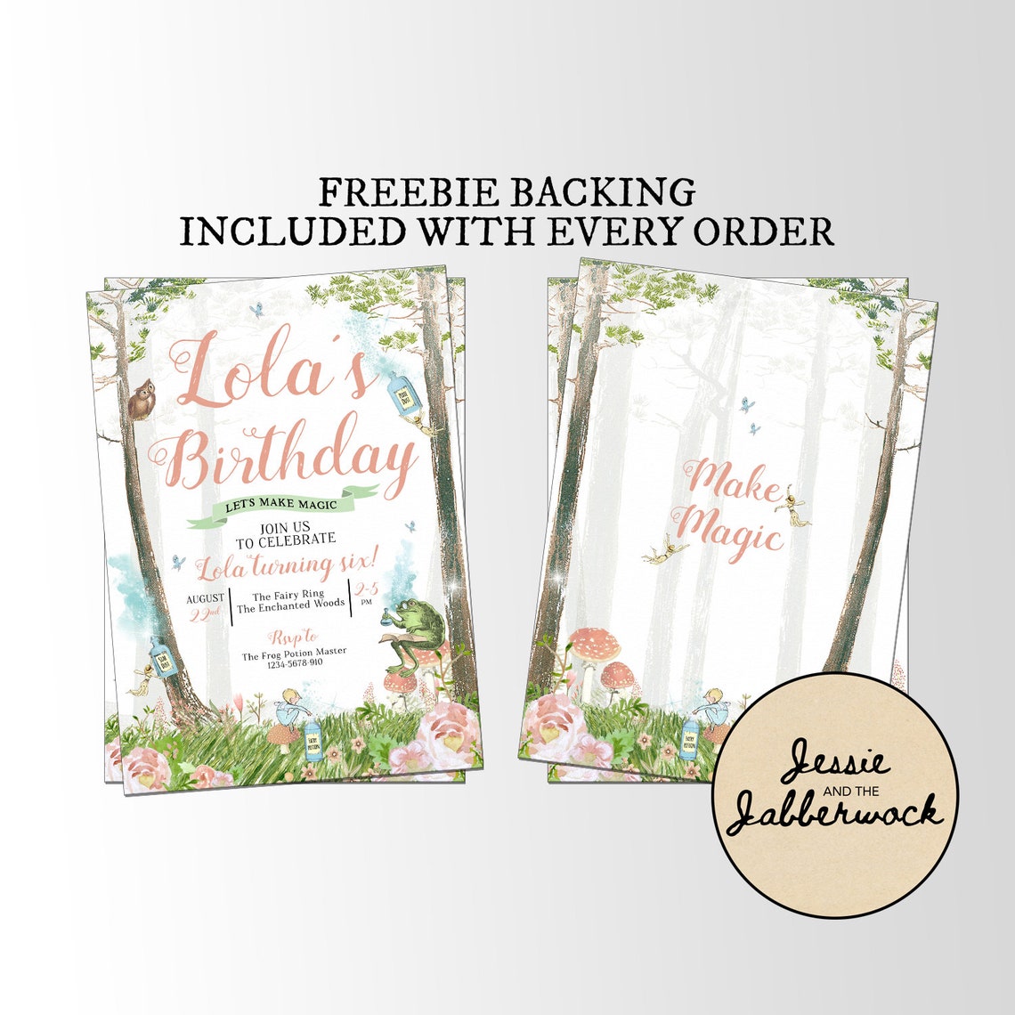 Enchanted Fairy Potion Party Invitation Pixies and Woodland | Etsy