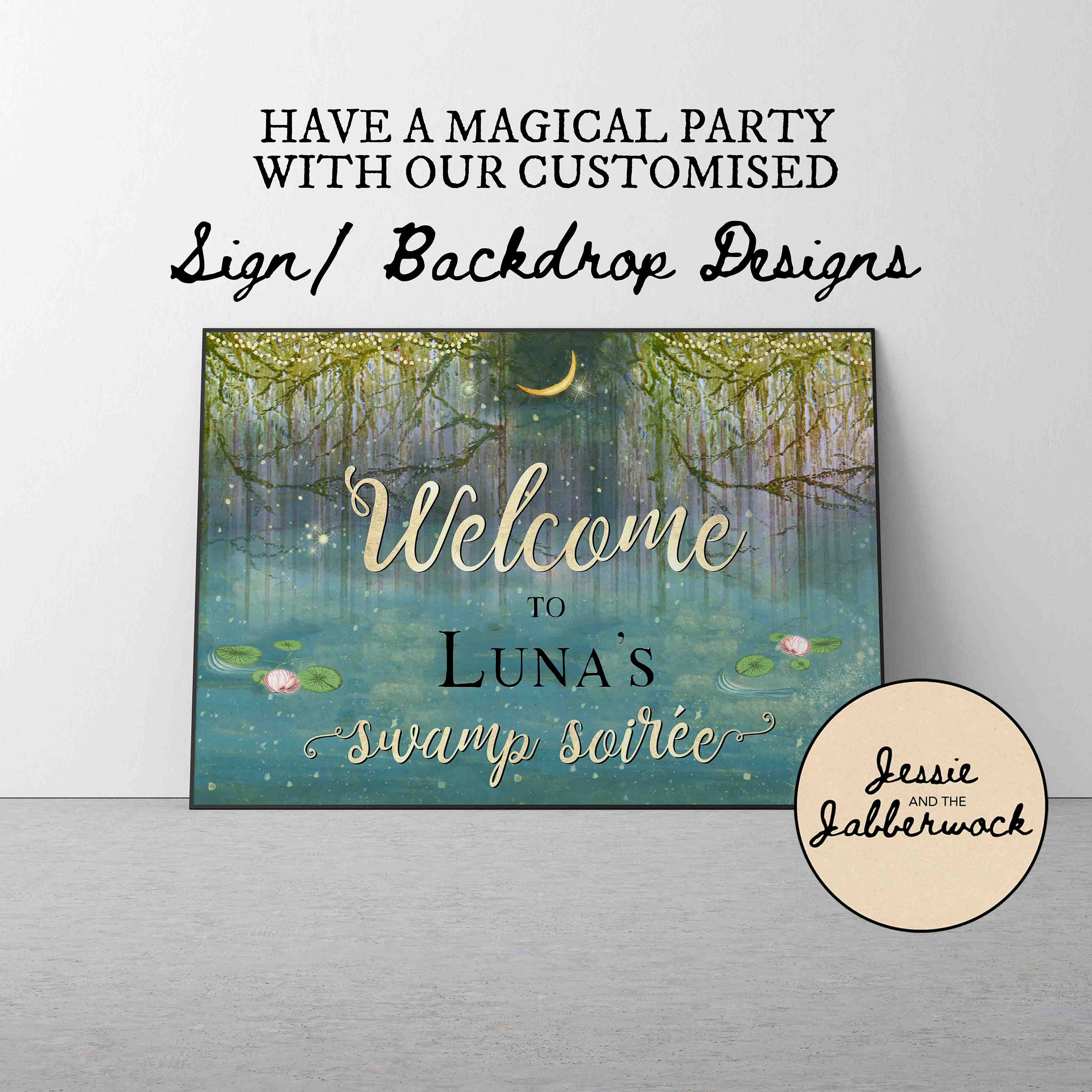 Swamp Soiree Backdrop Sign Design DIGITAL DOWNLOAD - Etsy