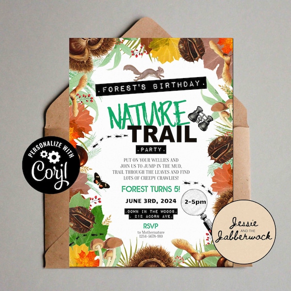 Nature Invitation - Etsy