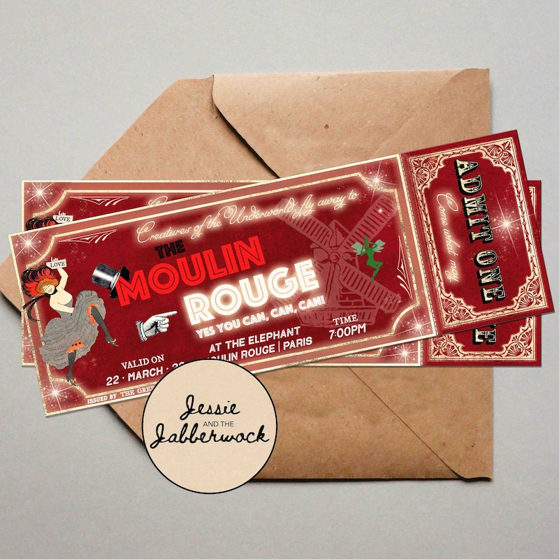 Burlesque Invitation - Etsy