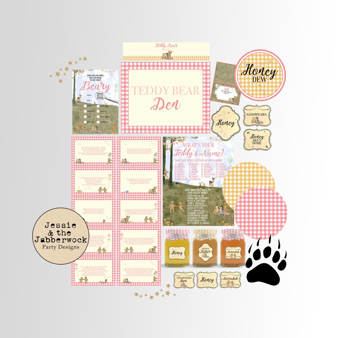 Treasure Hunt Party Clues, Scavenger Hunt Quest, Teddy Bear Picnic - Etsy