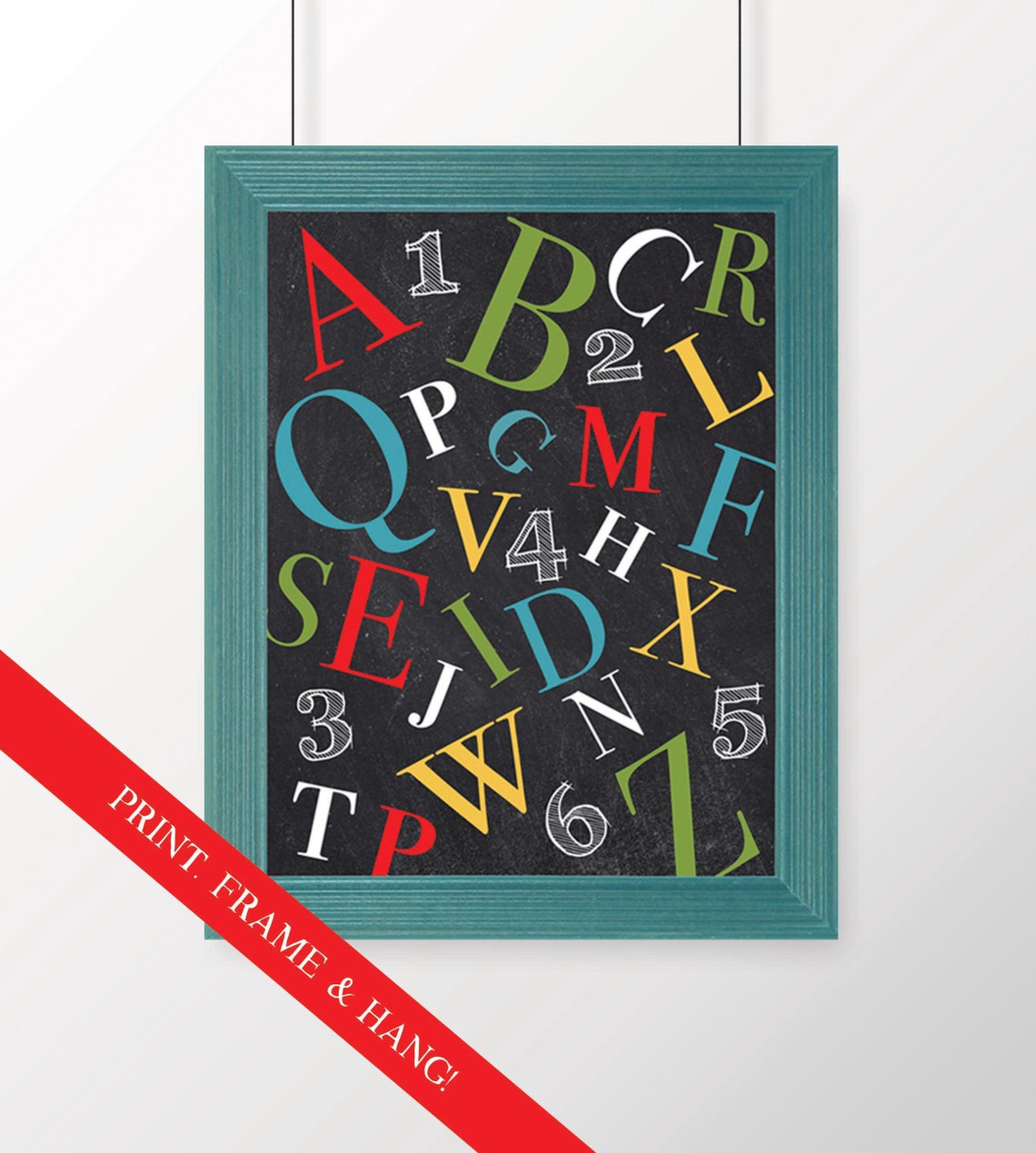 Matilda Party Invite A-Z Alphabet Invitation Chalkboard - Etsy UK