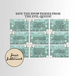 Fairy Treasure Hunt Clues | Christmas Winter Wonderland Scavenger Hunt ...