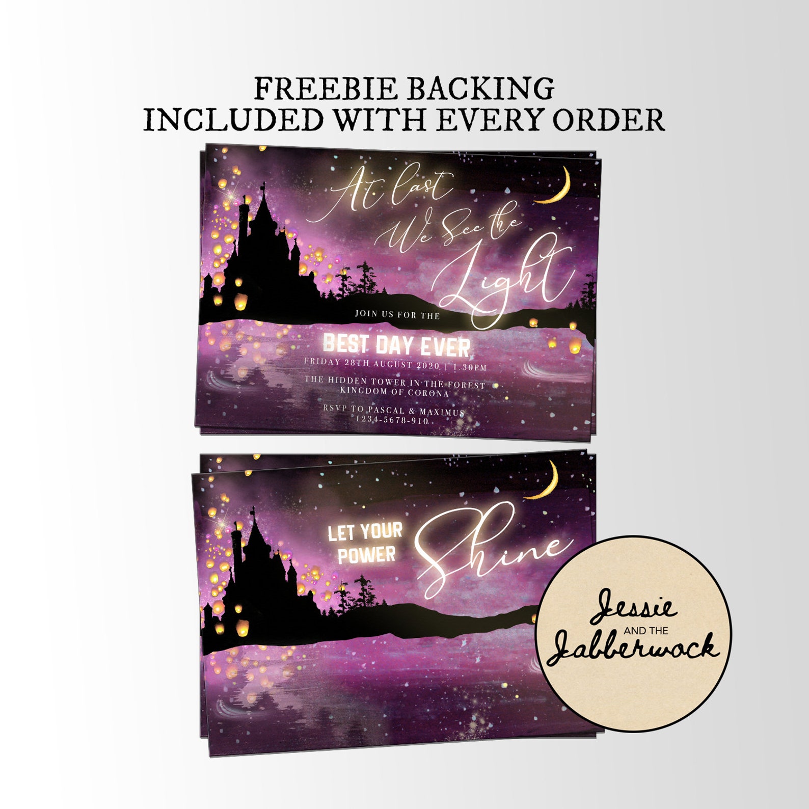 Rapunzel Enchanted Invitation | Sky Lantern Birthday Invite | Prom ...
