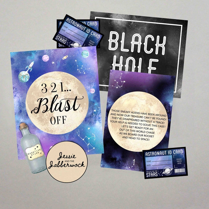 Space Treasure Hunt Game Scavenger Hunt Clues Astronaut - Etsy