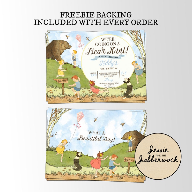 We're Going on a Bear Hunt Invite Nature Trail - Etsy UK