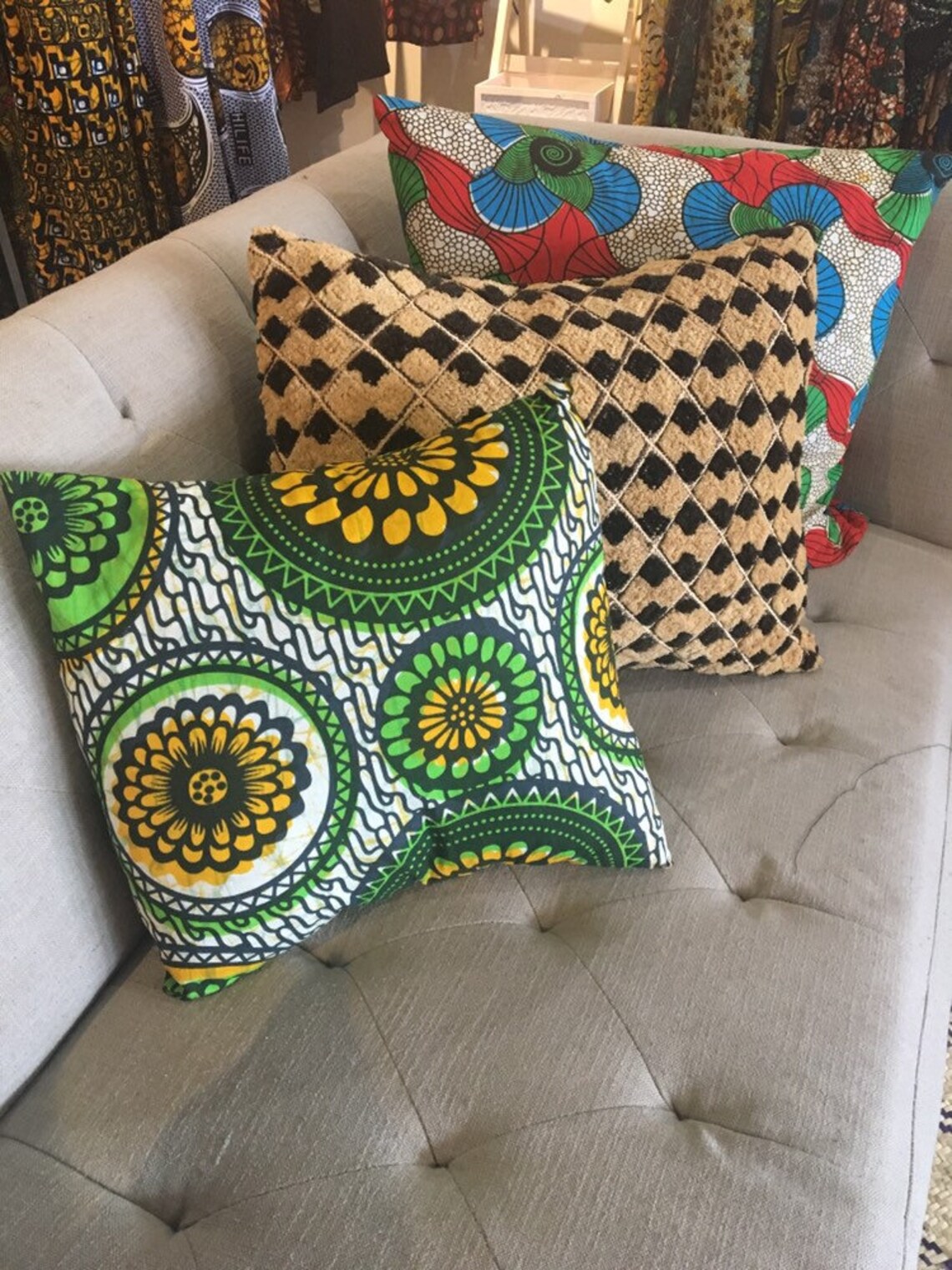 Kitenge Pillow Covers - Etsy