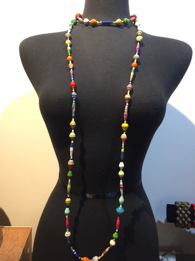Handmade Paper Necklace - Etsy