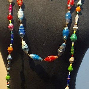 Handmade Paper Necklace - Etsy