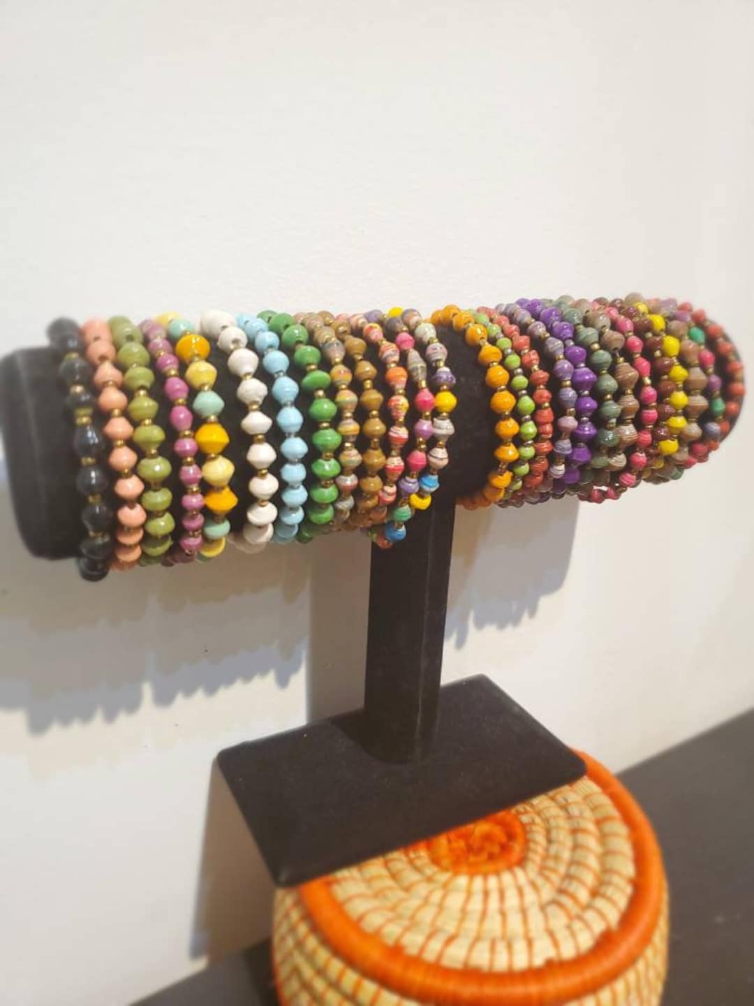 Paper Bead Bracelets - Etsy