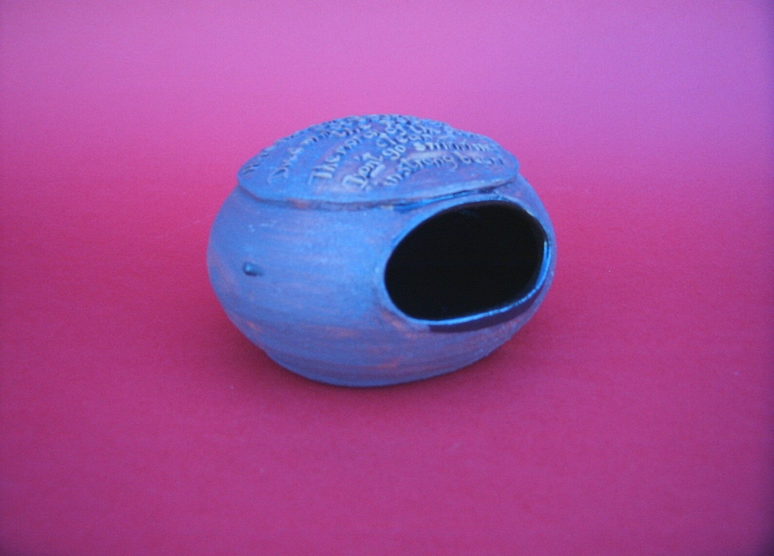 Hand Thrown Slug Pub With Funny Poem 11cm X 7cm Approx - Etsy UK