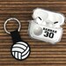 Volleyball Airpods Case With AirTag Keychain Holder Personalized Gift ...