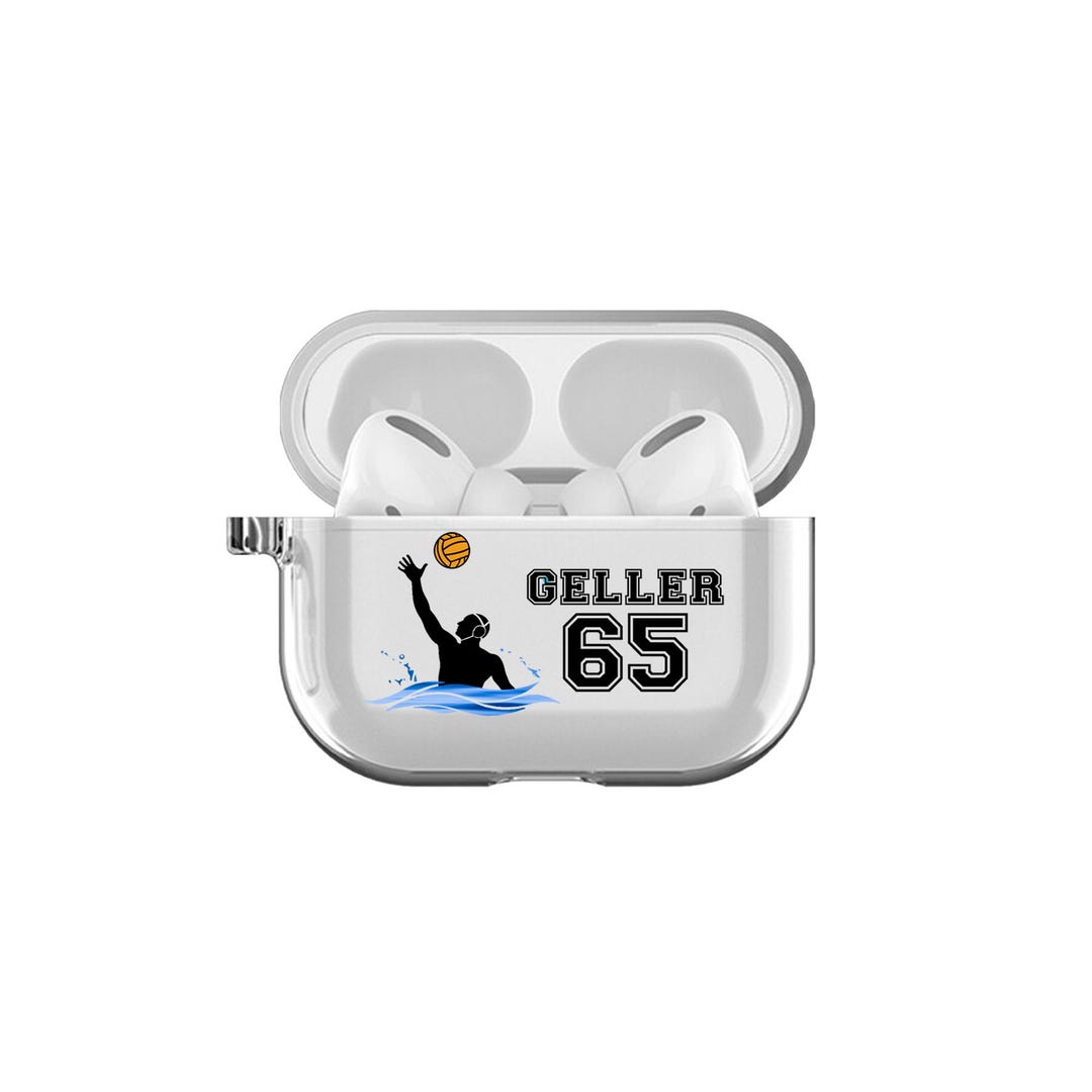 Clear TPU Rubber Swimmer Water Polo Sports AirPod Pro, 2, 3, 4 Case ...