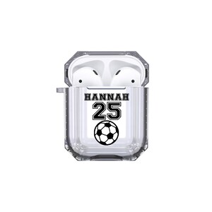 Protective Customized Sports AirPod Case Soccer Name and Number Airpods ...
