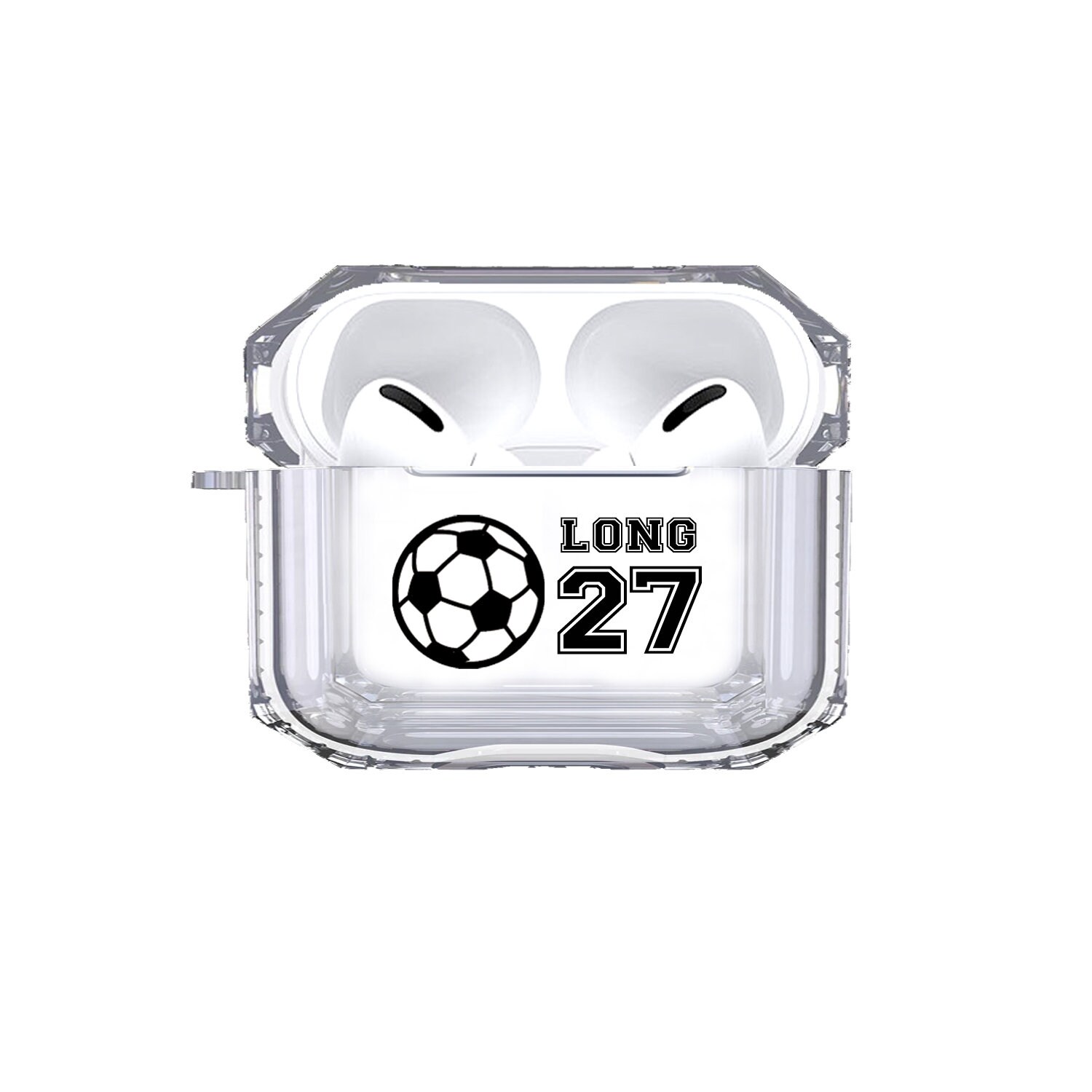 Soccer Airpods Case With AirTag Keychain Holder Personalized Gift for ...