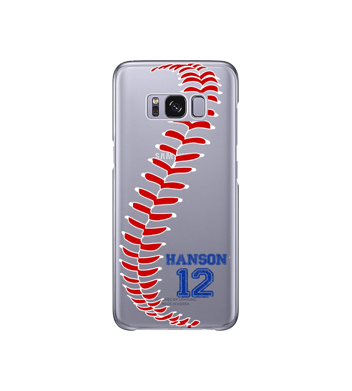 CLEAR Personalized Baseball Phone Case. Custom Baseball - Etsy