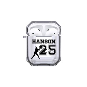 Protective Customized Sports AirPod Case Baseball Name and Number ...