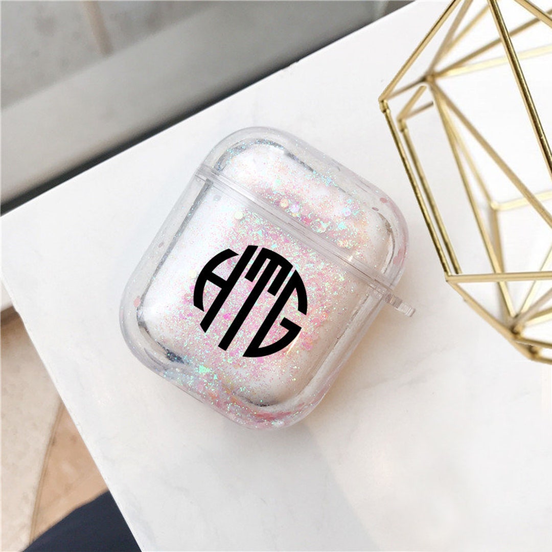 Customized Monogram Airpods Case Personalized Airpods Iridescent ...