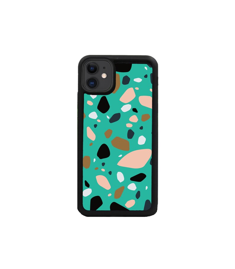 Terrazzo Pattern Teal Iphone 11 Case.iphone 11 Pro Max - Etsy